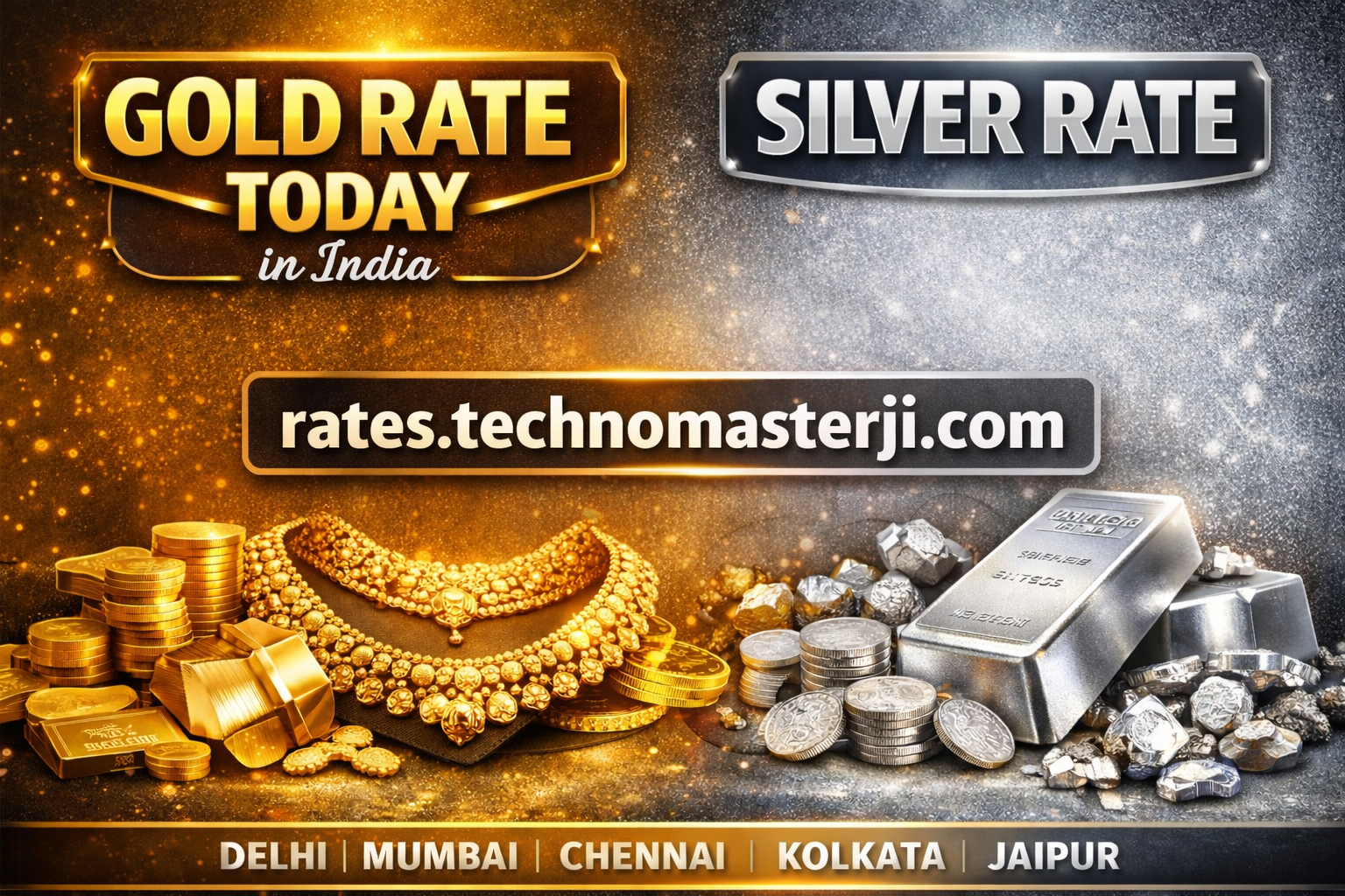 Today Gold & Silver Rate in India – Live Price (24K, 22K ...